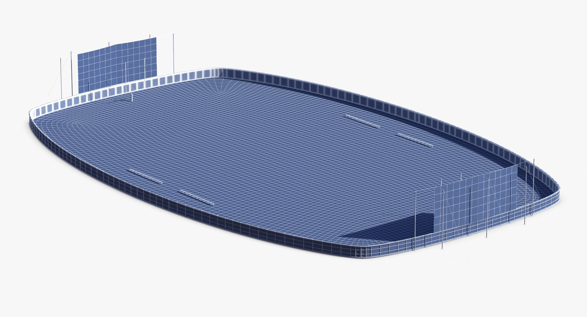 3D football field model - TurboSquid 1583956