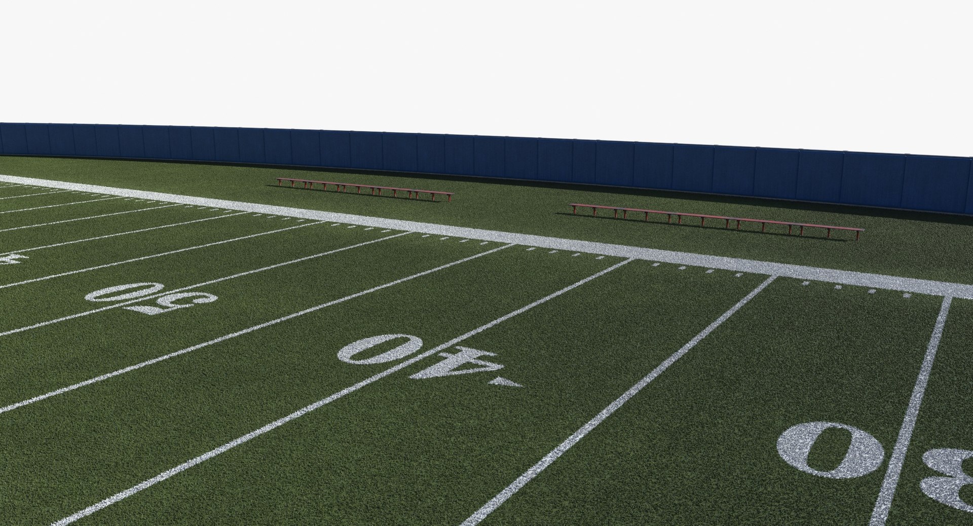 3D football field model - TurboSquid 1583956