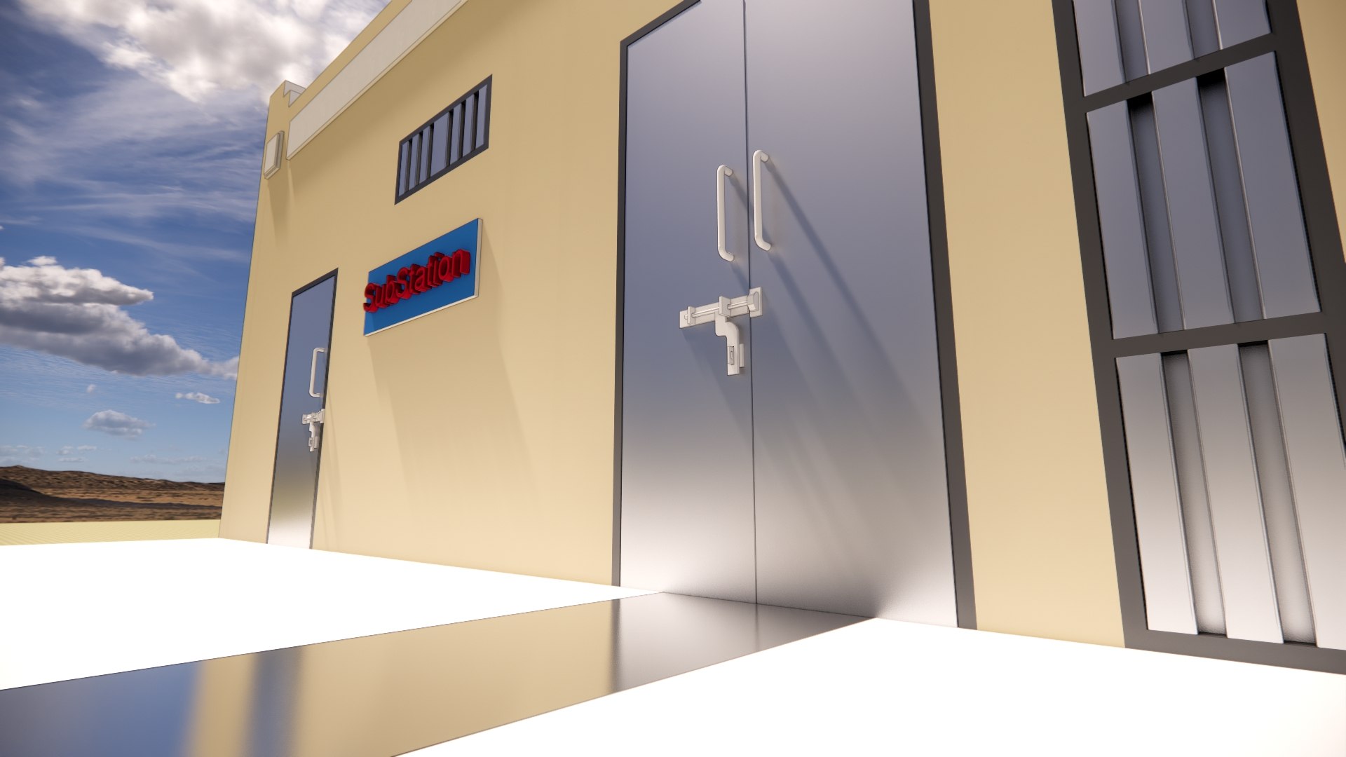 Electrical Substation 16m Building In Revit 3D Model - TurboSquid 2195878