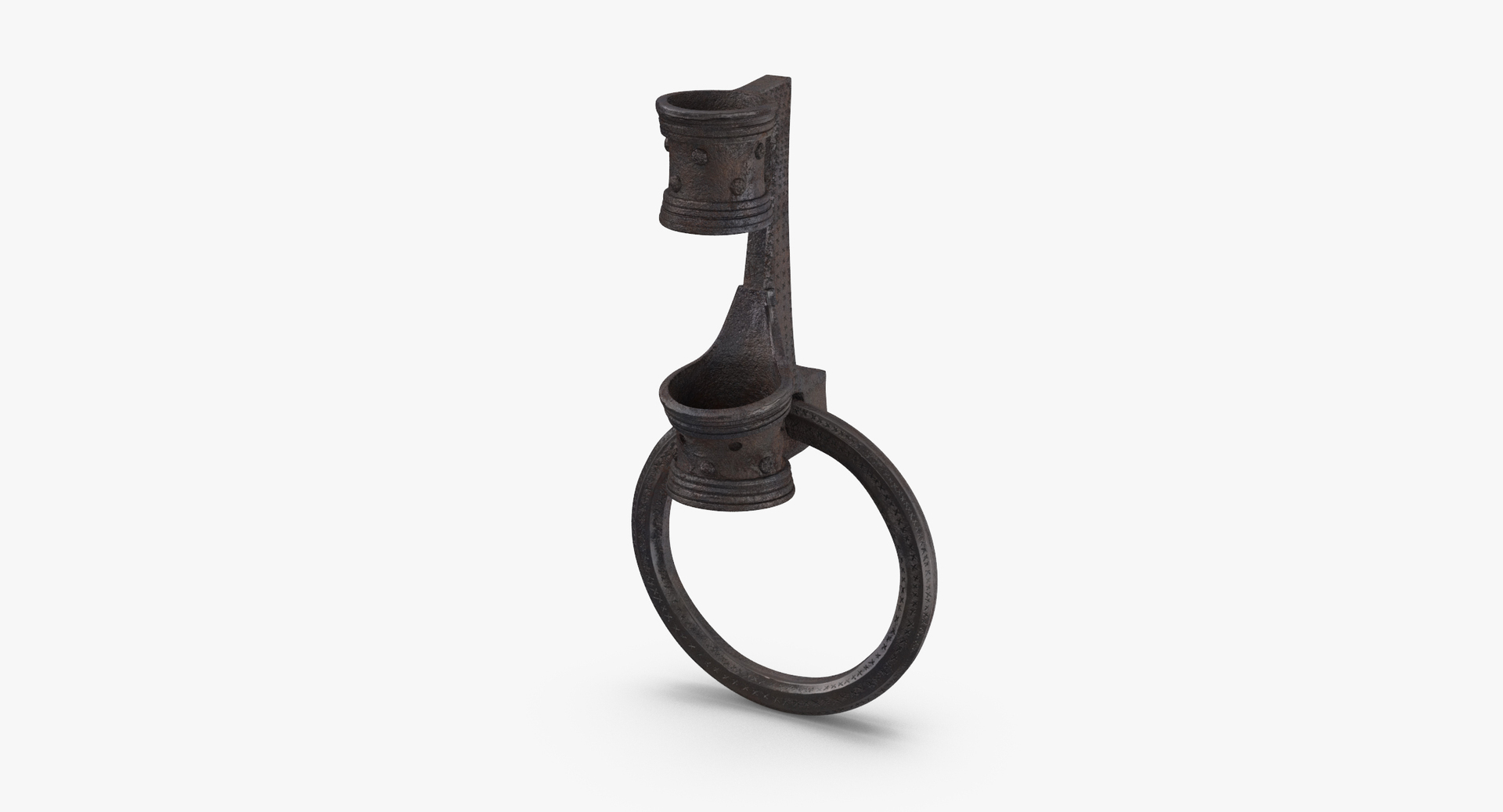 3d Medieval Wall Torch Holder Model