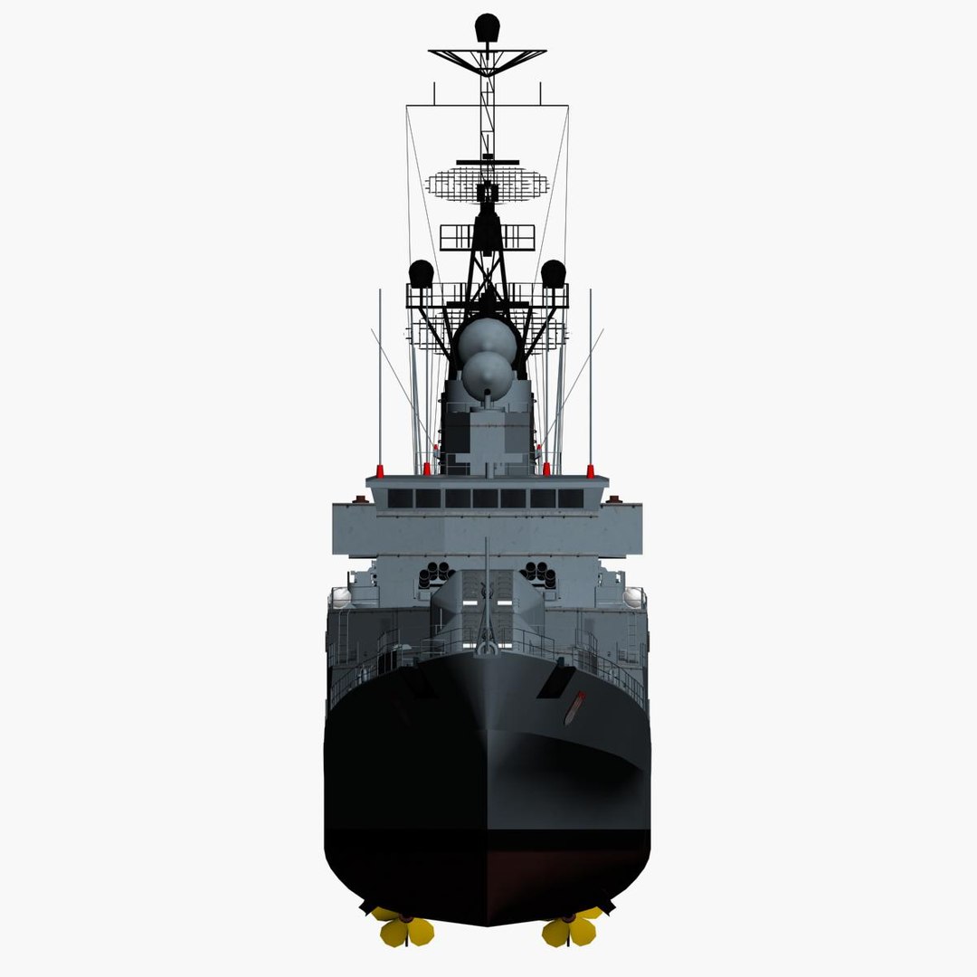 101a Hamburg Class Destroyer 3d Model
