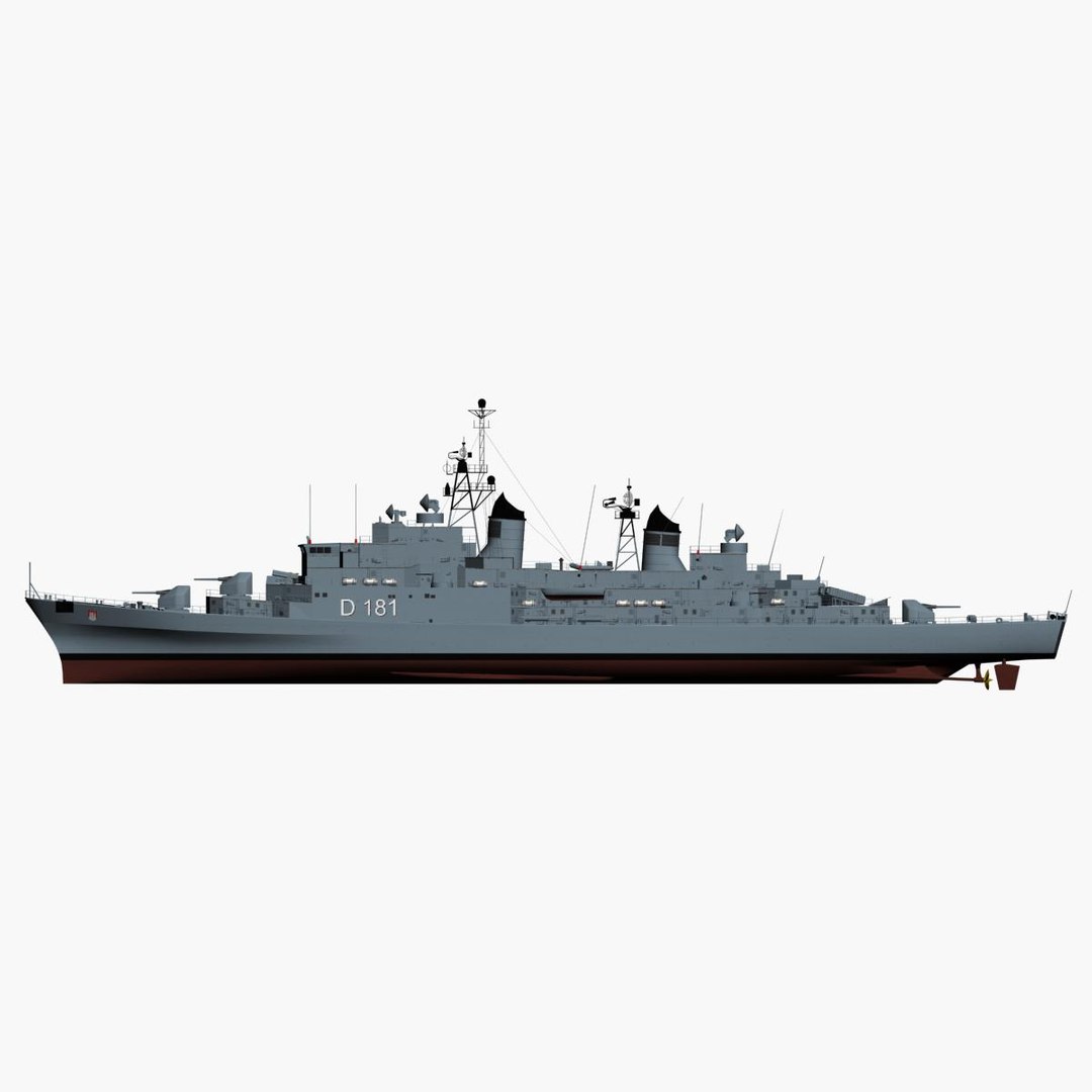 101a Hamburg Class Destroyer 3d Model