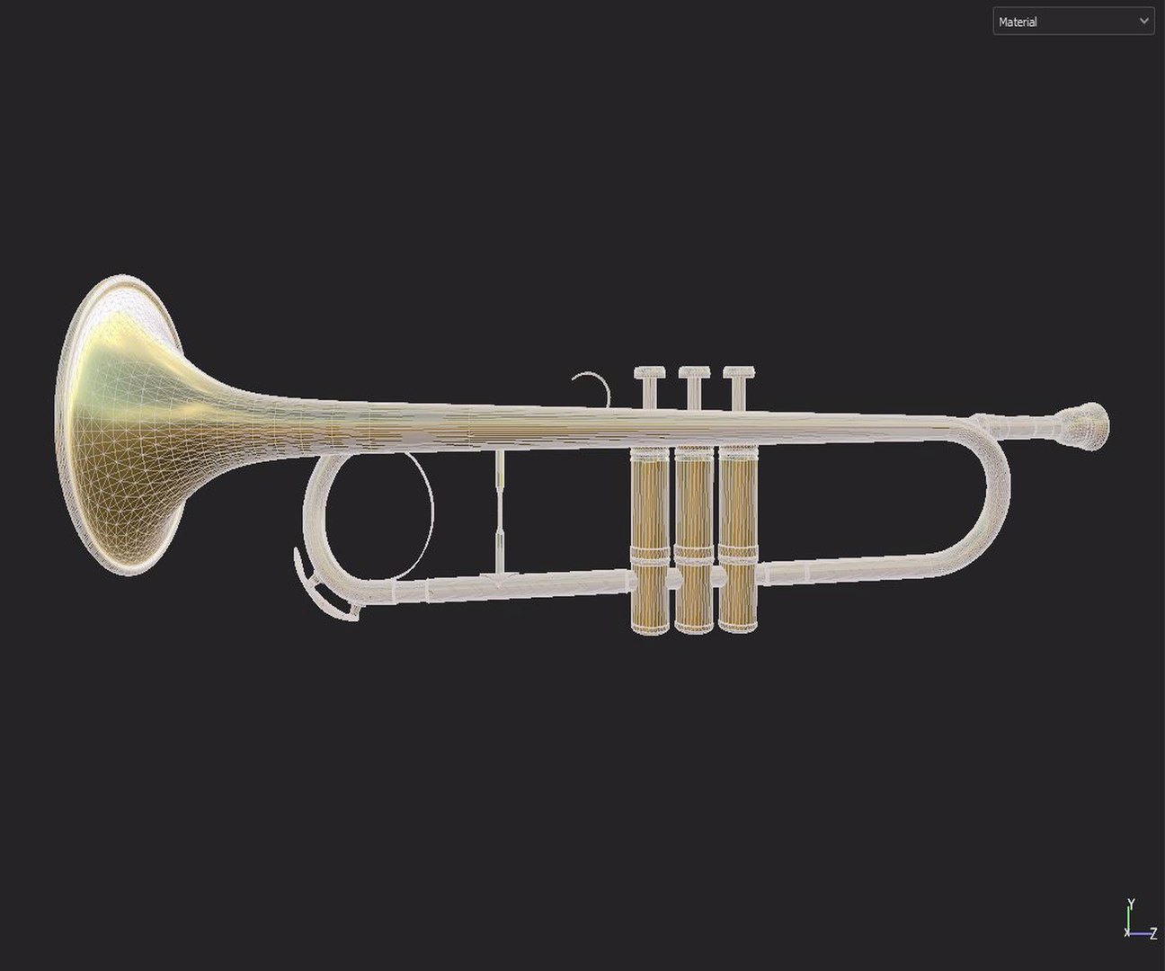 Trumpet 3D Model - TurboSquid 2030250