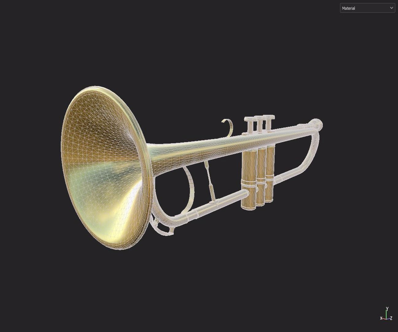 Trumpet 3D Model - TurboSquid 2030250