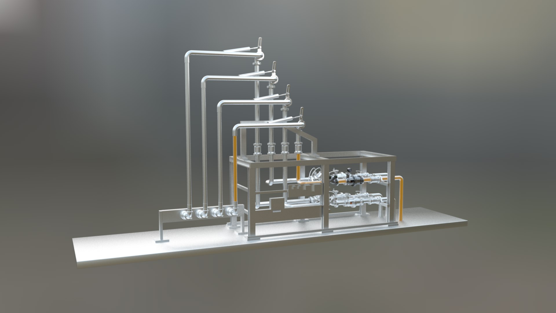 Oil Skid 3D Model - TurboSquid 1626094