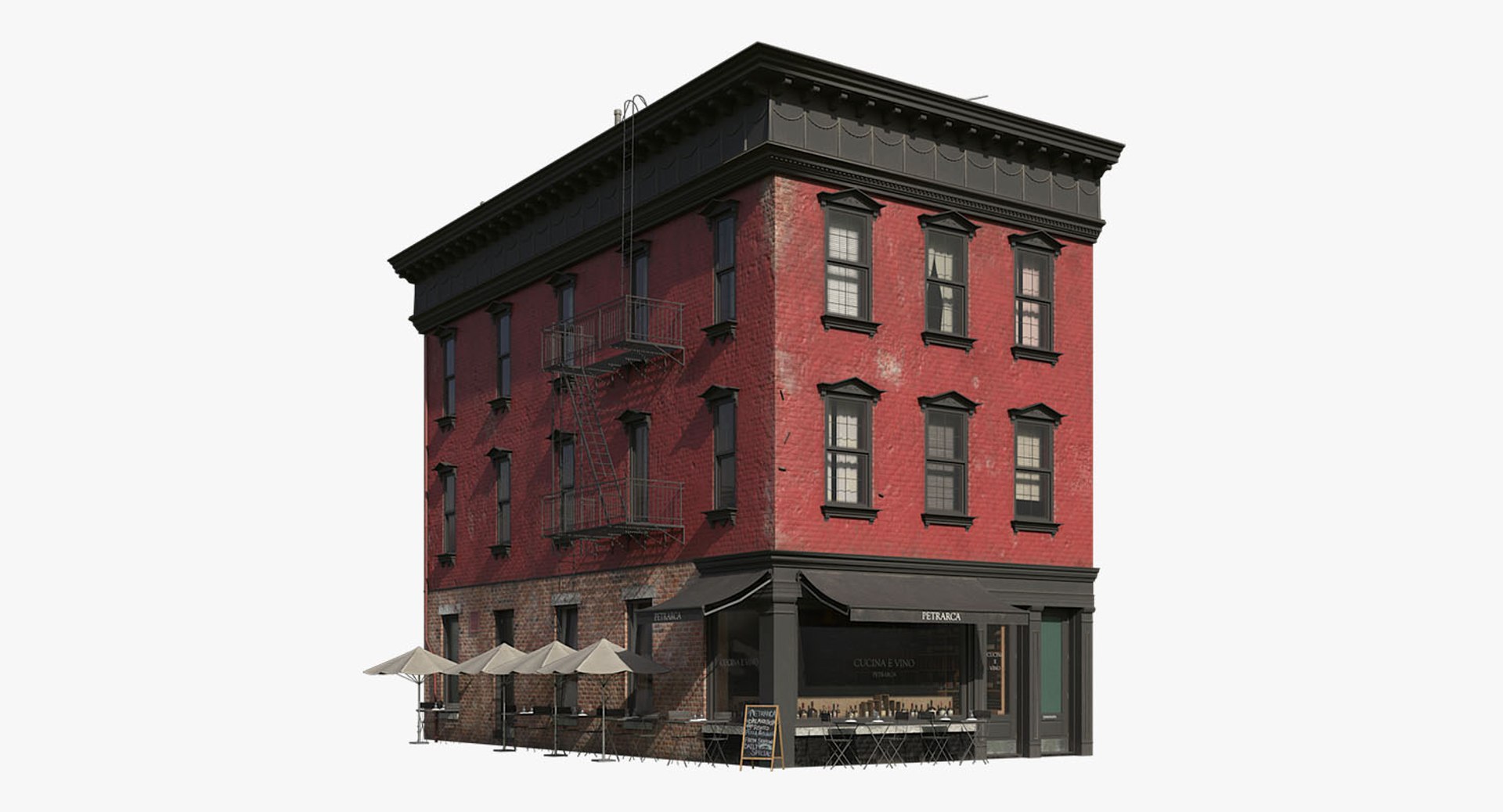 New york corner building 3D model - TurboSquid 1380948