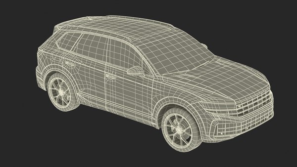 modelo 3d SUV híbrido eléctrico con luces negras encendidas - TurboSquid 2269849