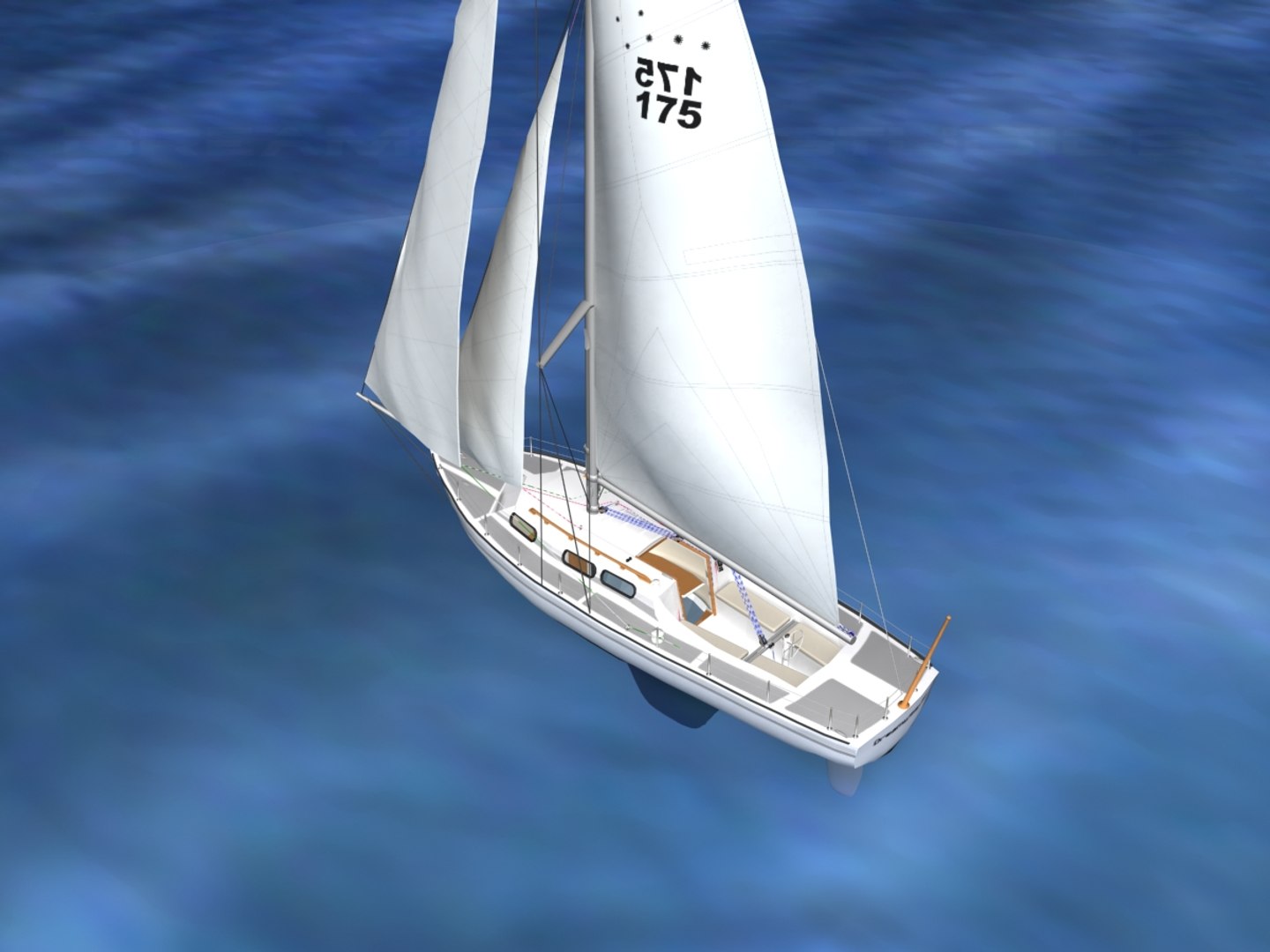 3D cutter rigged sailing sailboats - TurboSquid 1307116