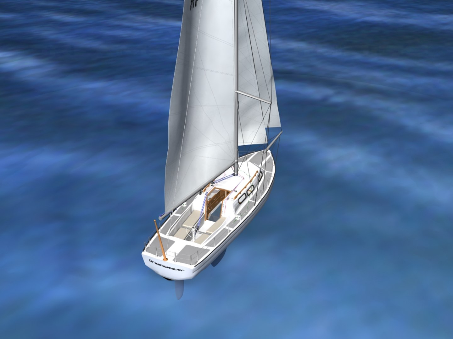 3D cutter rigged sailing sailboats - TurboSquid 1307116