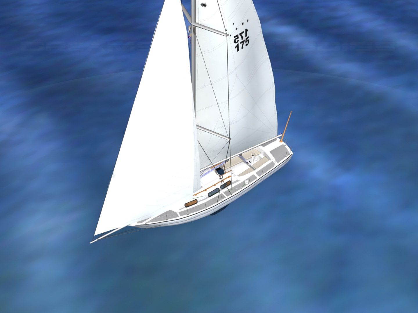3D cutter rigged sailing sailboats - TurboSquid 1307116