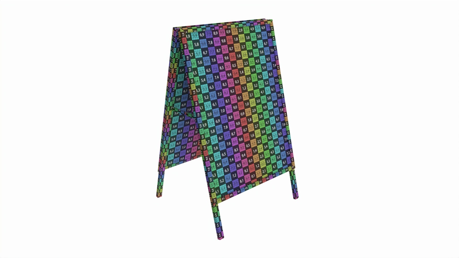 3D Model Dual Pavement Sign Poster - TurboSquid 2224822
