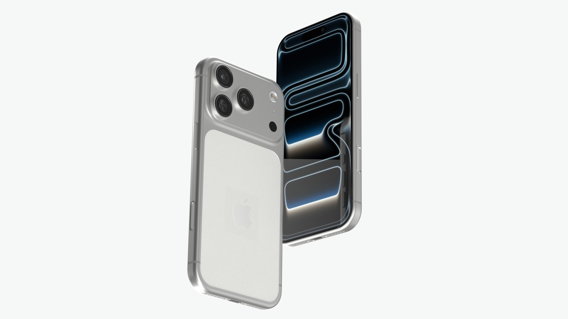 Apple IPhone 17 Pro Silver Model - TurboSquid 2460713