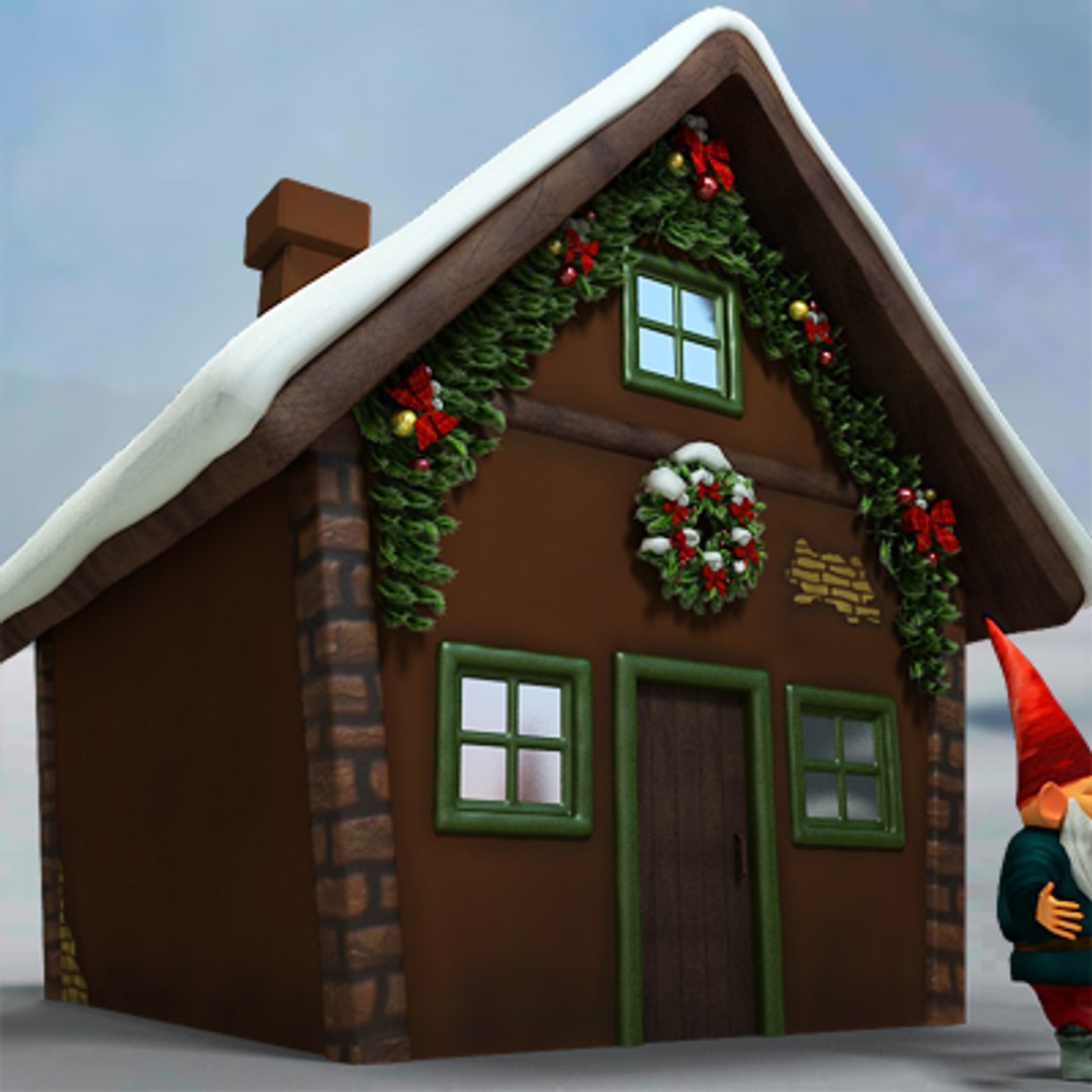 3d Model Home Santa Claus
