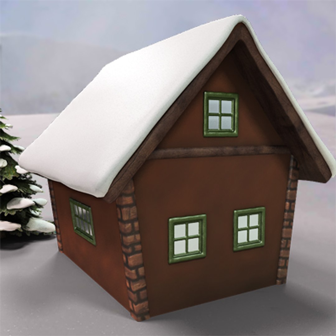 3d Model Home Santa Claus