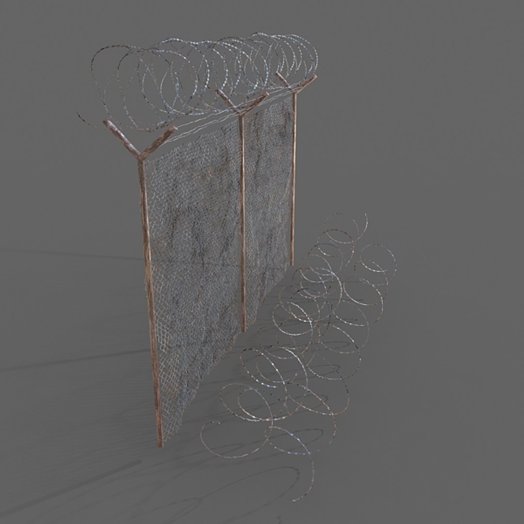 3d Barb Wires Model