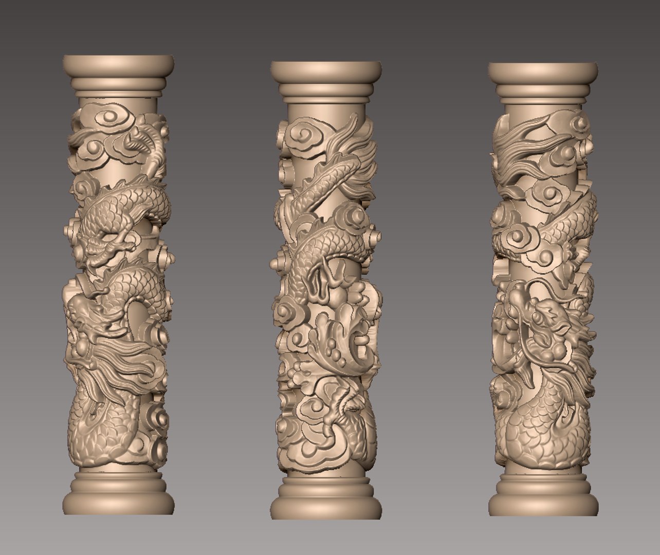 Dragon Pillar 3D Model - TurboSquid 1610538