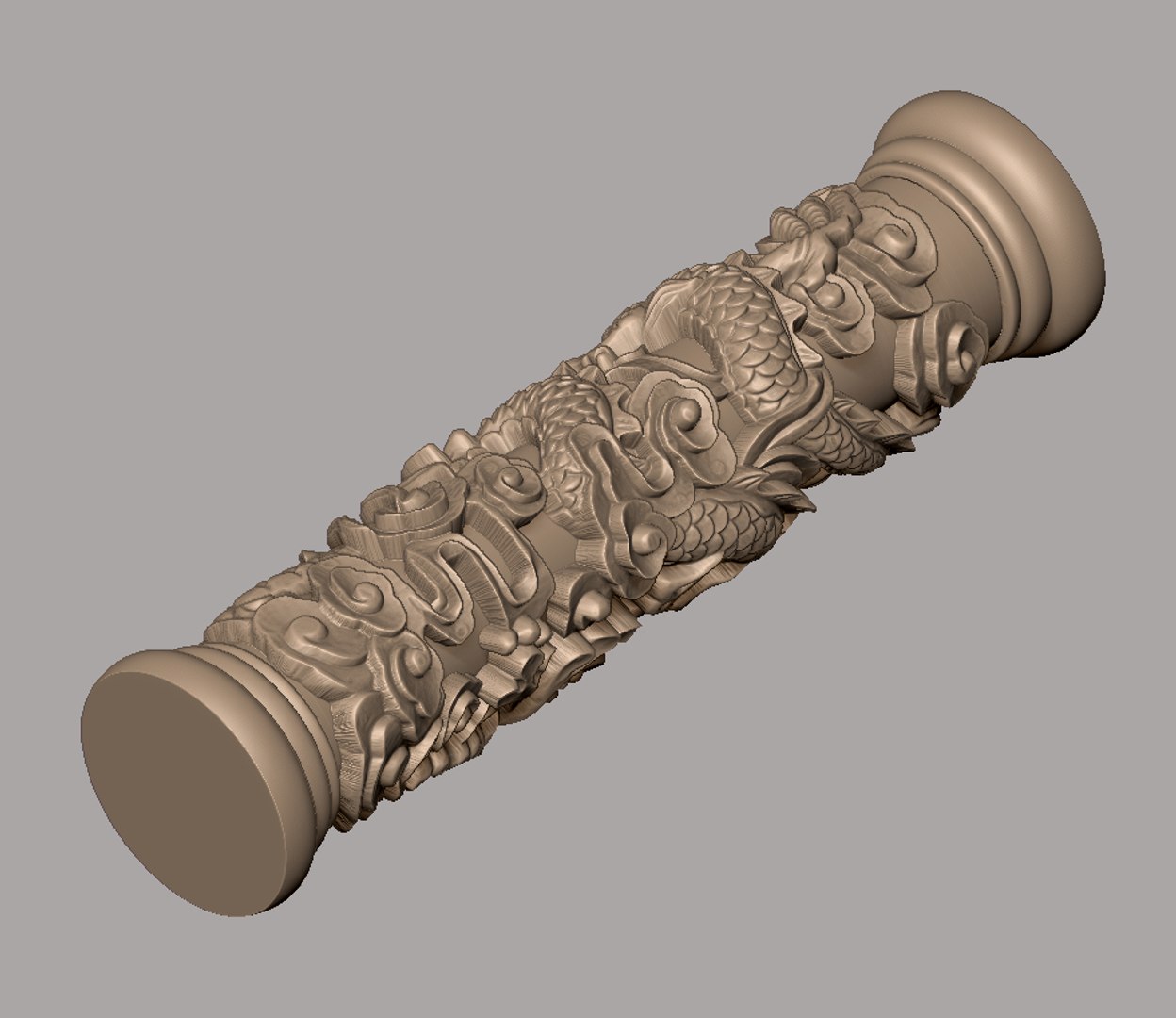Dragon Pillar 3D Model - TurboSquid 1610538