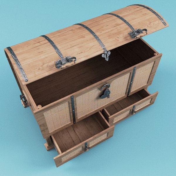 max furniture wood nested trunk