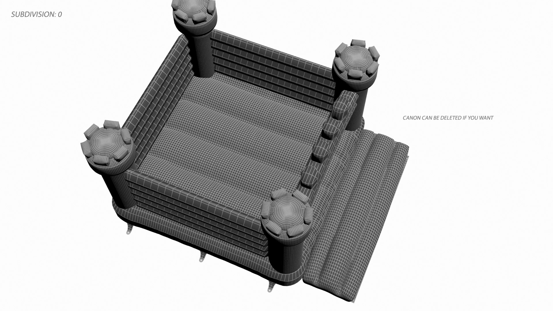 3D Model Bouncy Castle Inflated - TurboSquid 2224369