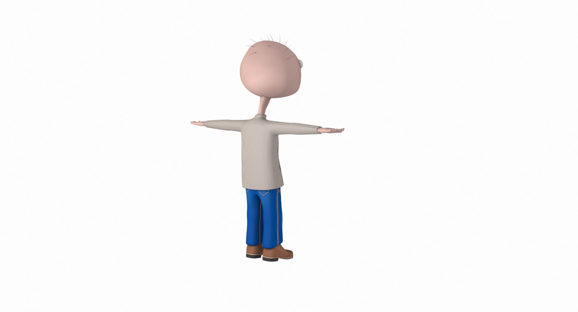 Funny Cartoon Father 3D - TurboSquid 1266196