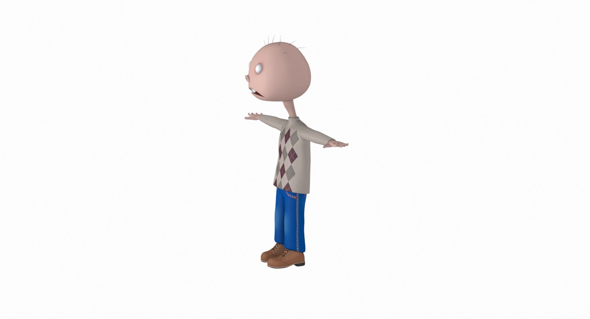 Funny Cartoon Father 3D - TurboSquid 1266196