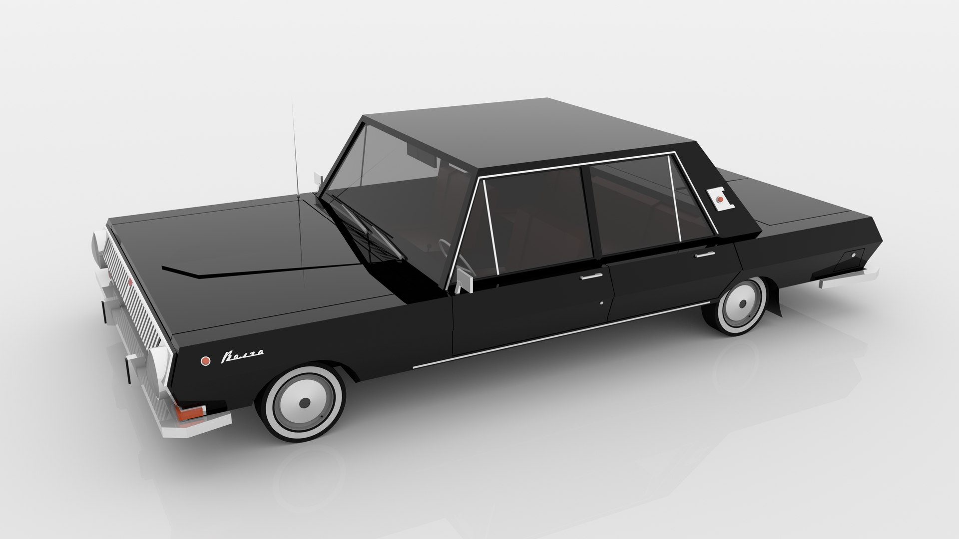 3D Cartoon Car GAZ 24 From USSR Model - TurboSquid 1796539