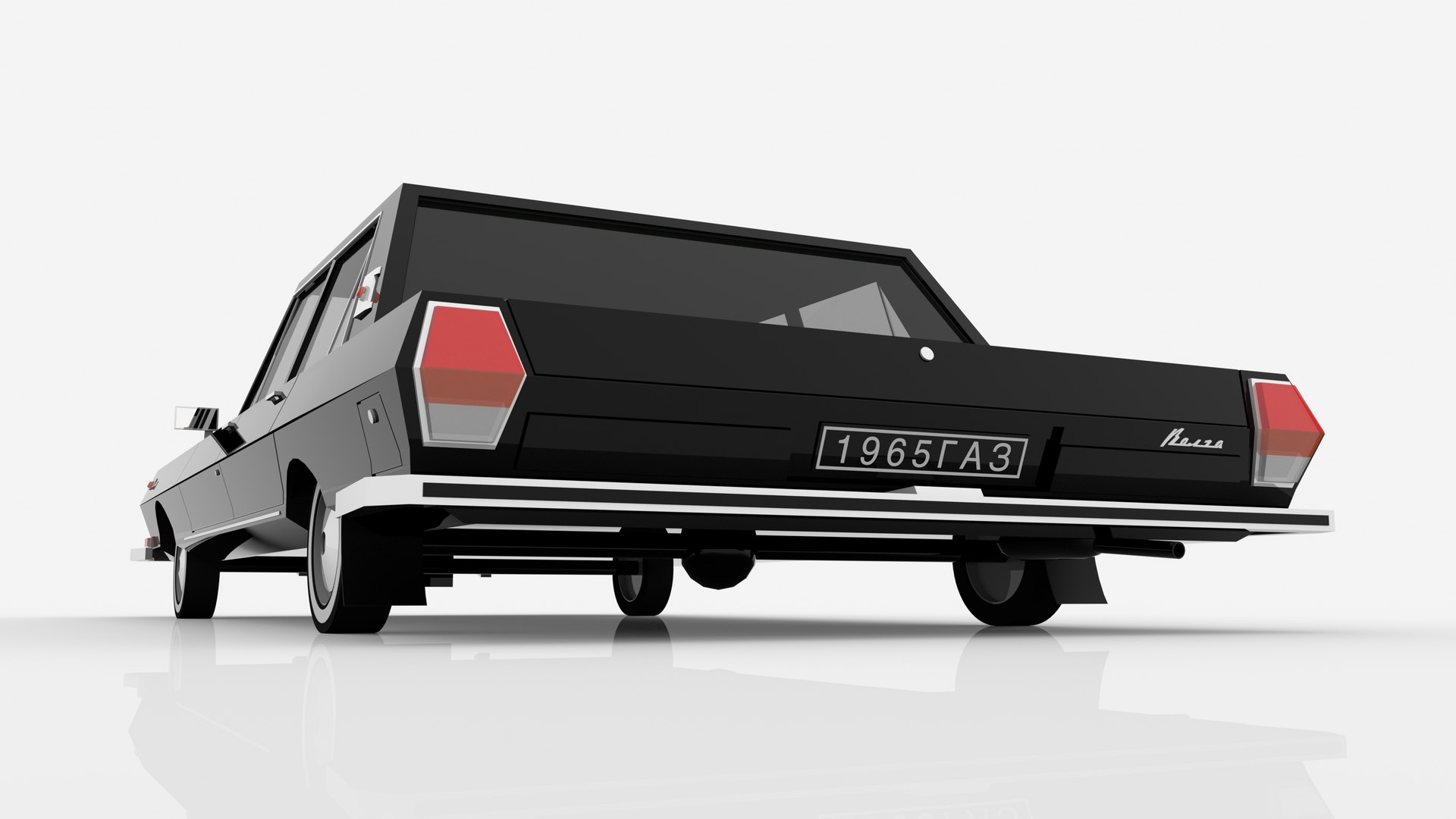 3D Cartoon Car GAZ 24 From USSR Model - TurboSquid 1796539