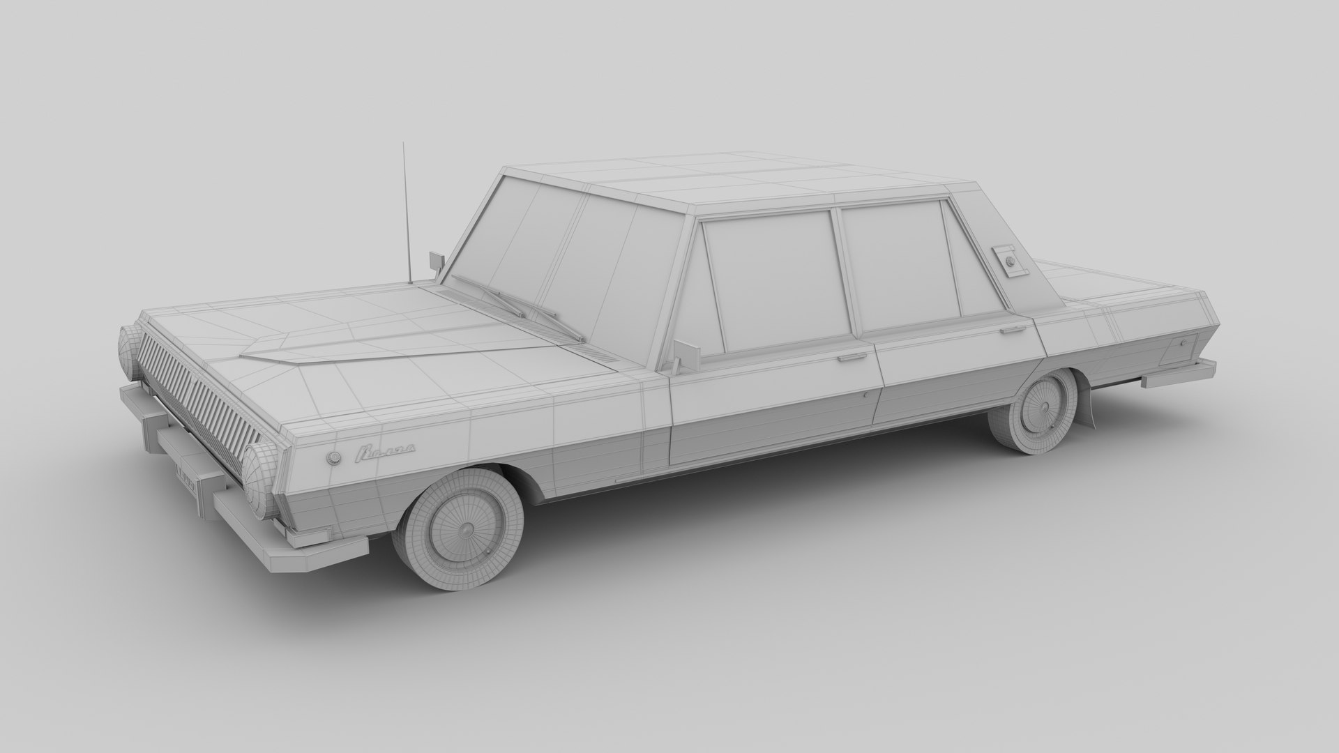 3D Cartoon Car GAZ 24 From USSR Model - TurboSquid 1796539
