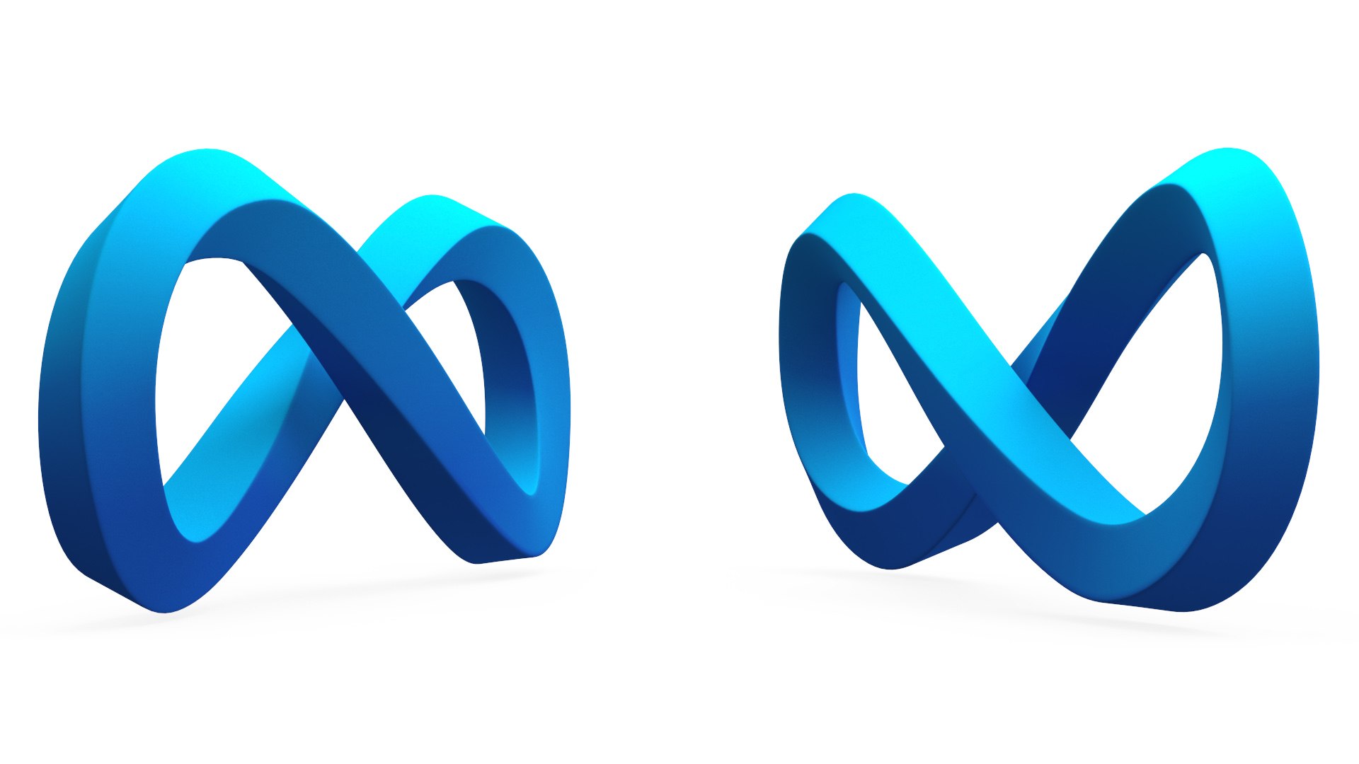 3D Eternity Loop Blue - TurboSquid 2229935