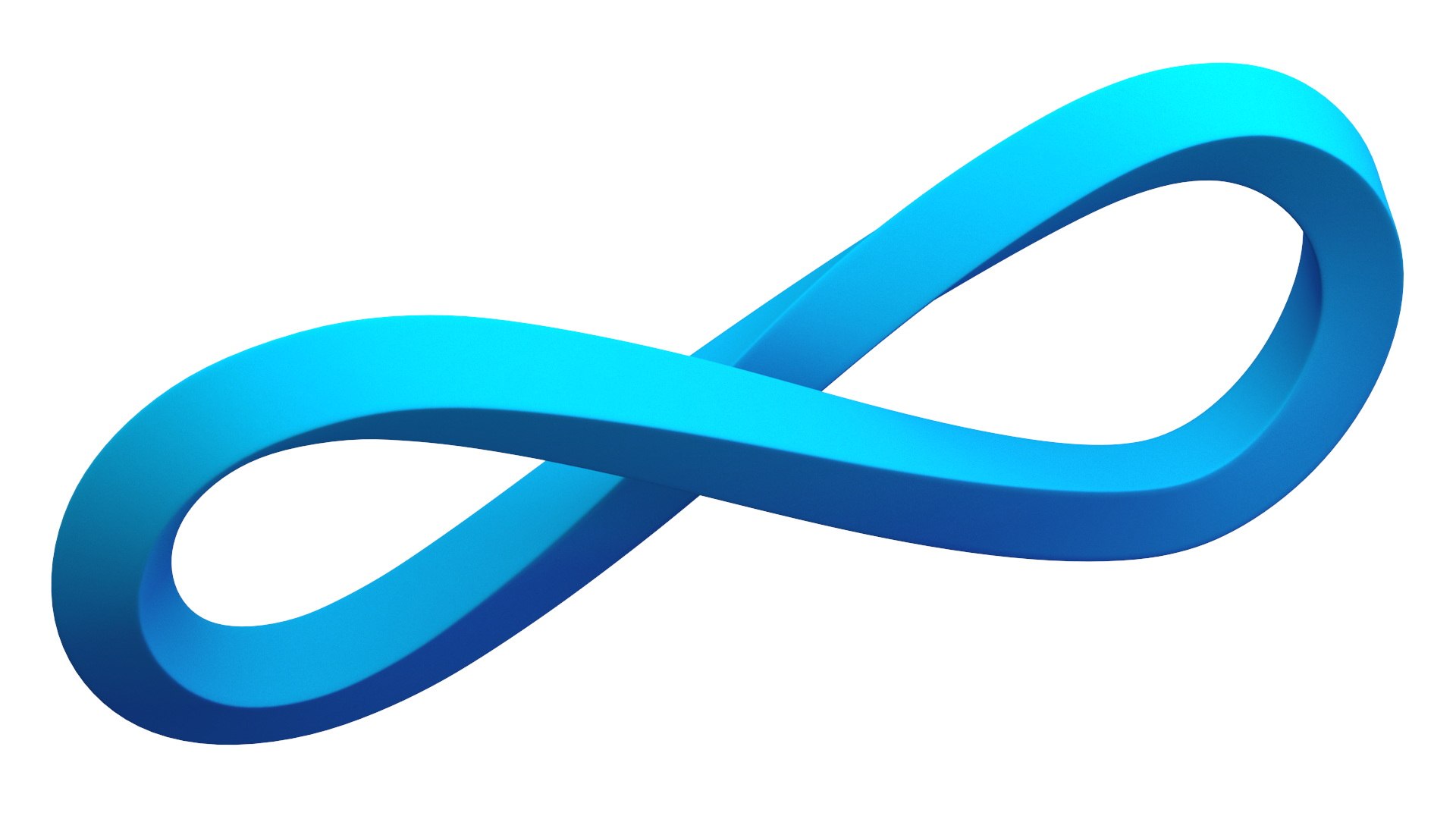 3D Eternity Loop Blue - TurboSquid 2229935