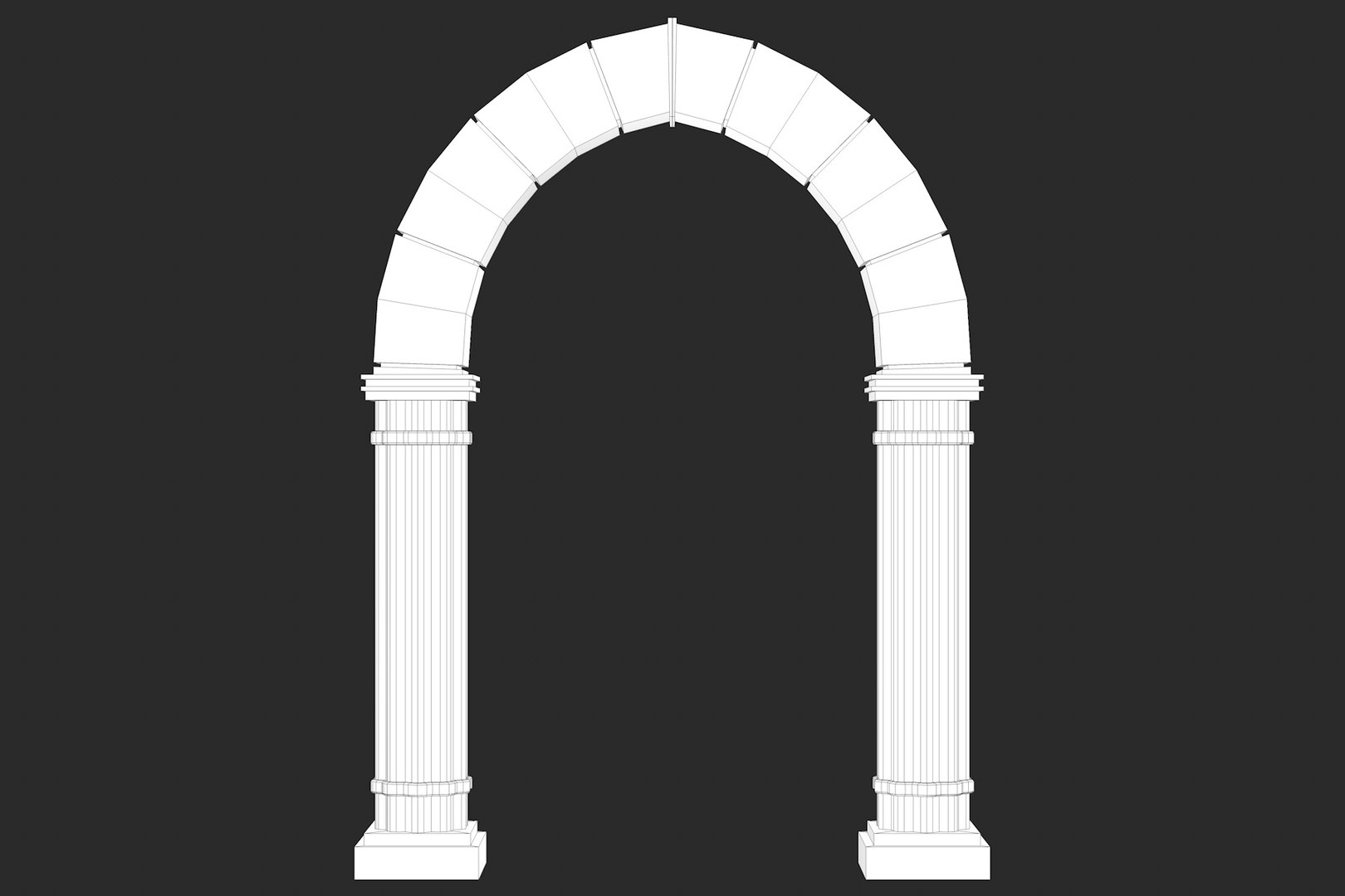 3d Obj Wooden Archway