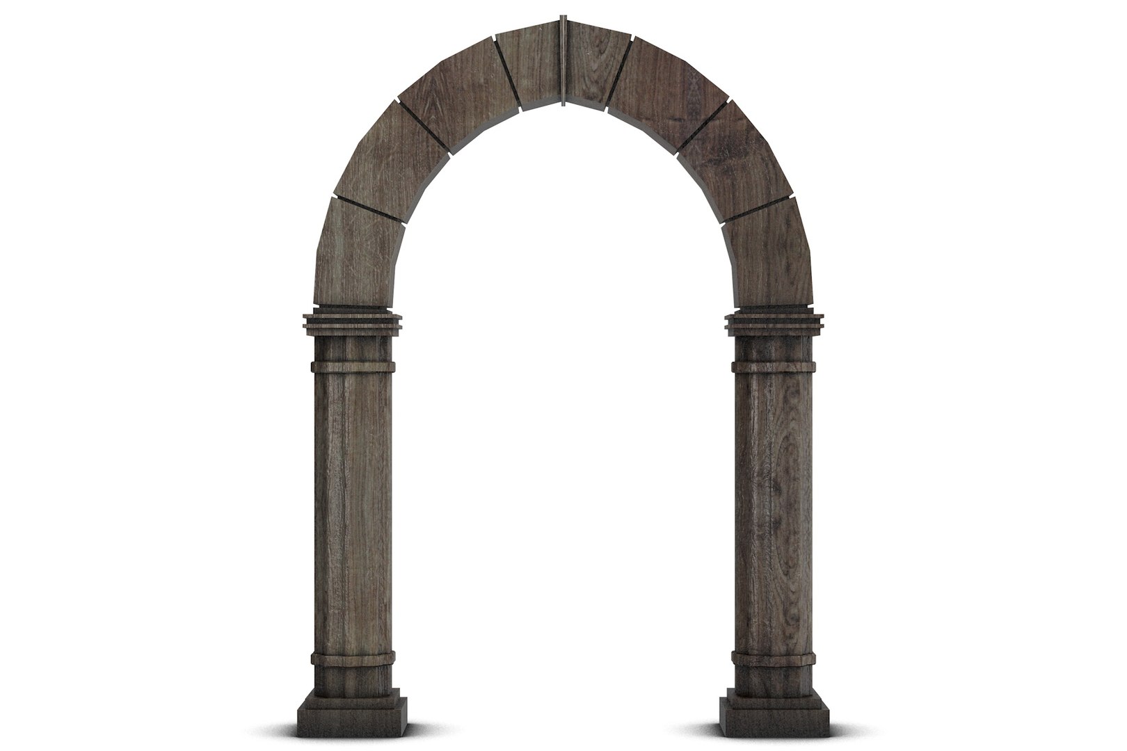 3d Obj Wooden Archway
