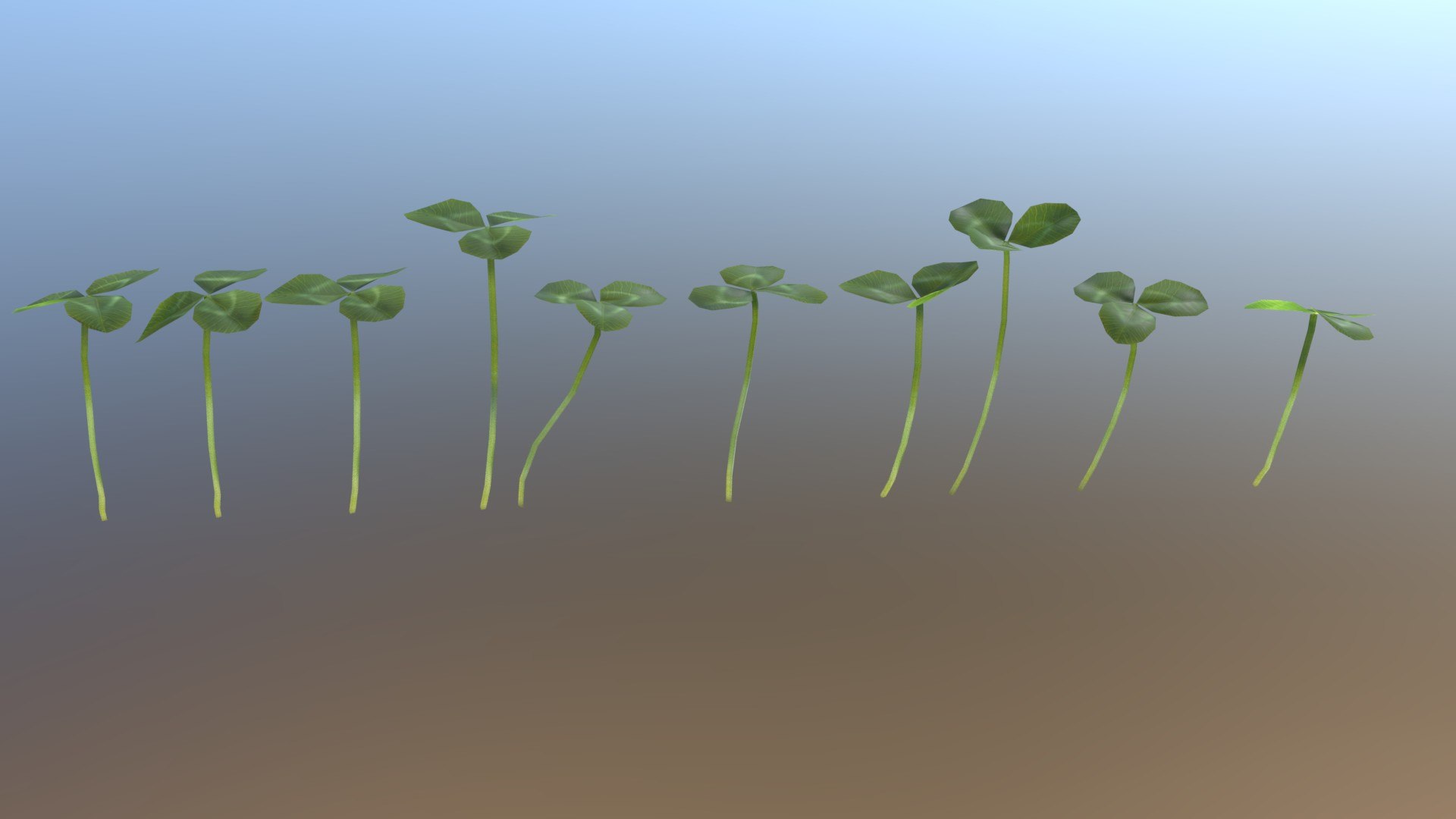 Free 3D Clover Asset Flower Model - TurboSquid 1262886