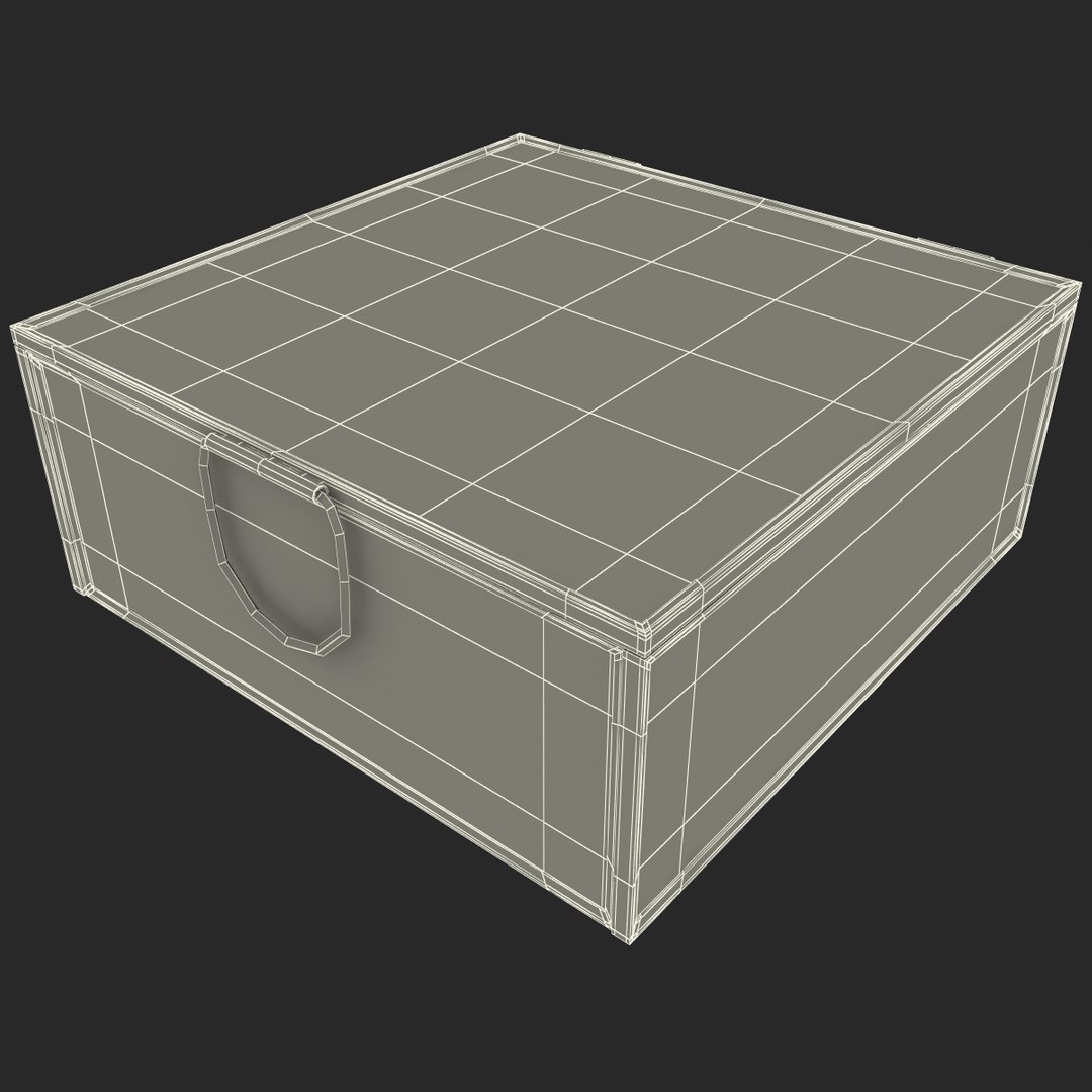 3d decorative box numbered alchemy model