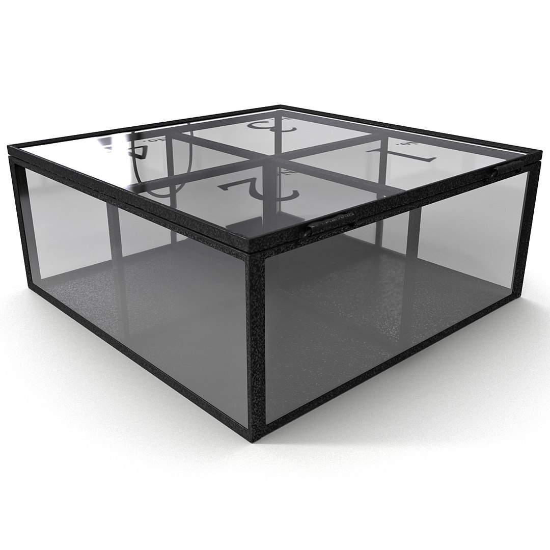 3d decorative box numbered alchemy model