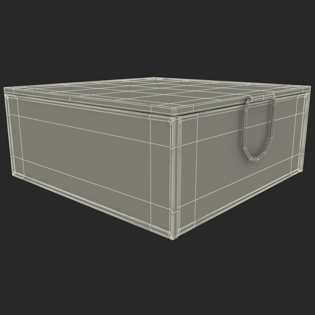 3d decorative box numbered alchemy model