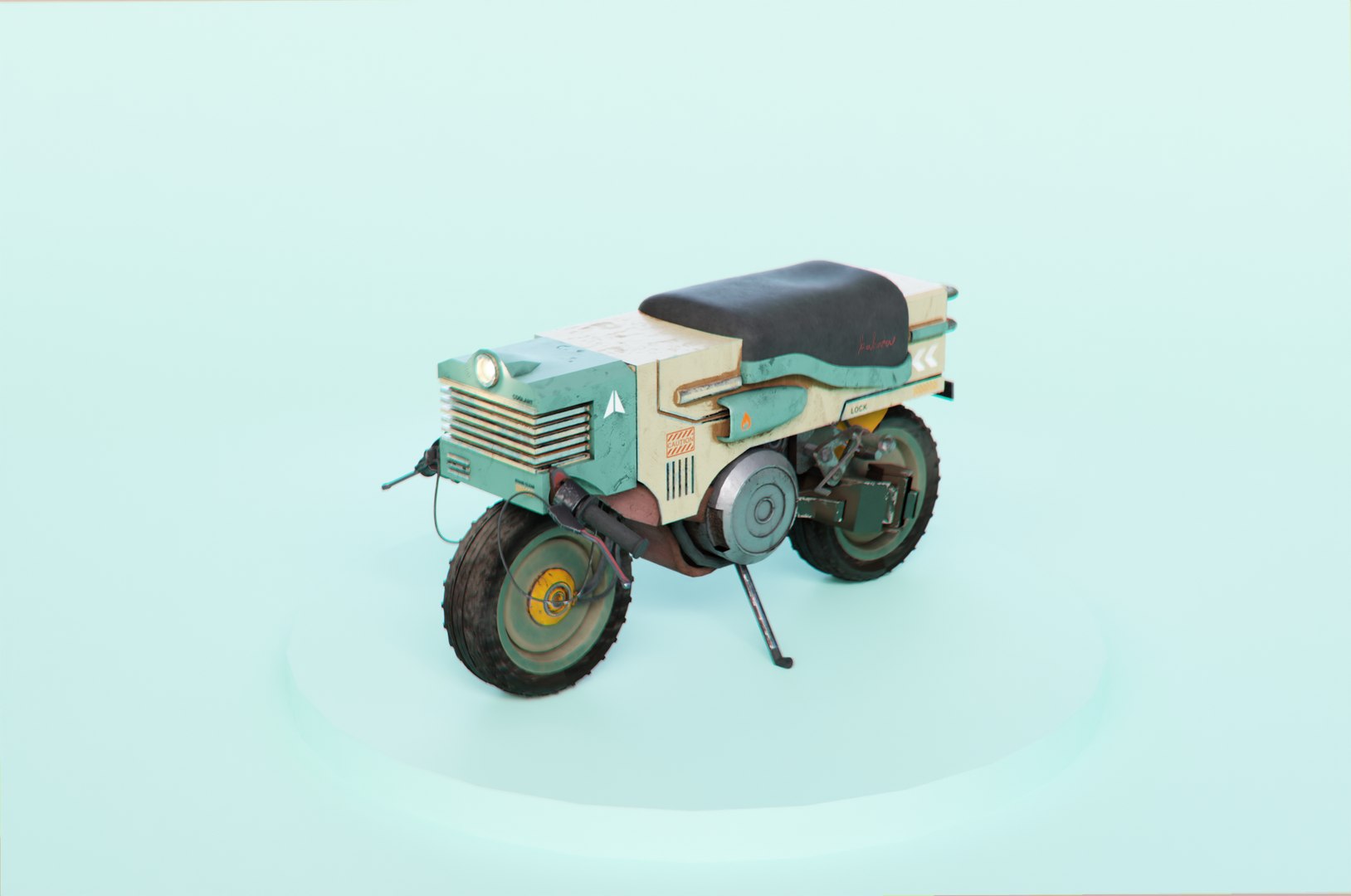 Cyberpunk Moped Vehicle 3D - TurboSquid 1993989