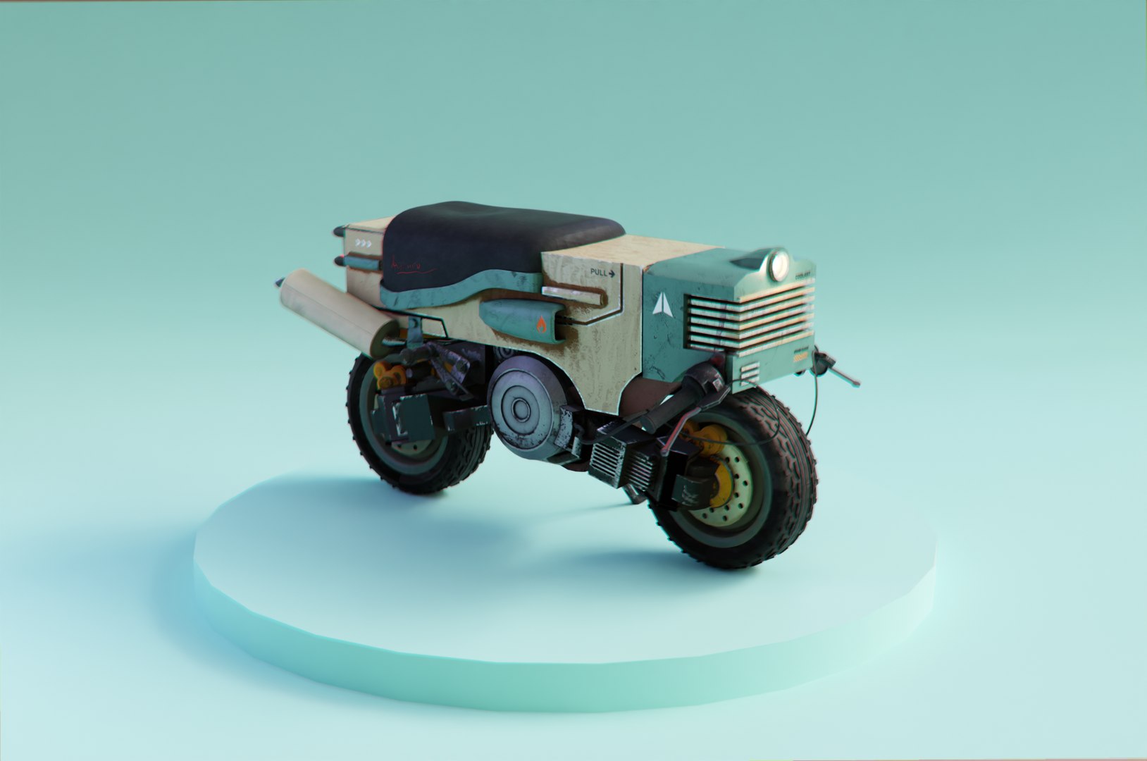 Cyberpunk Moped Vehicle 3D - TurboSquid 1993989
