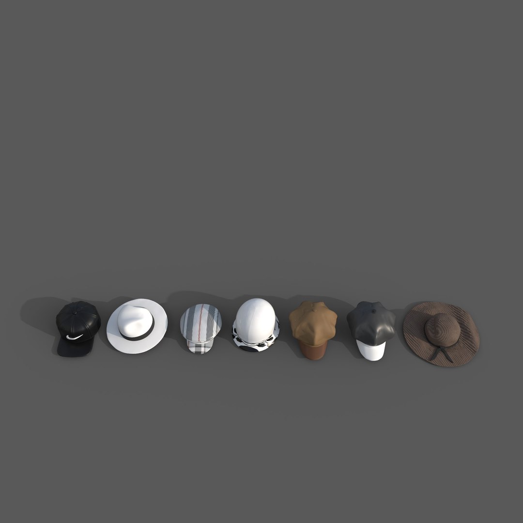 3D Hat Collection-01 - TurboSquid 2044417