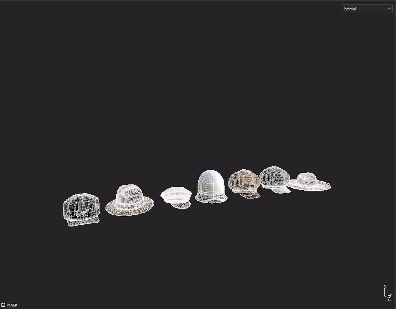 3D Hat Collection-01 - TurboSquid 2044417