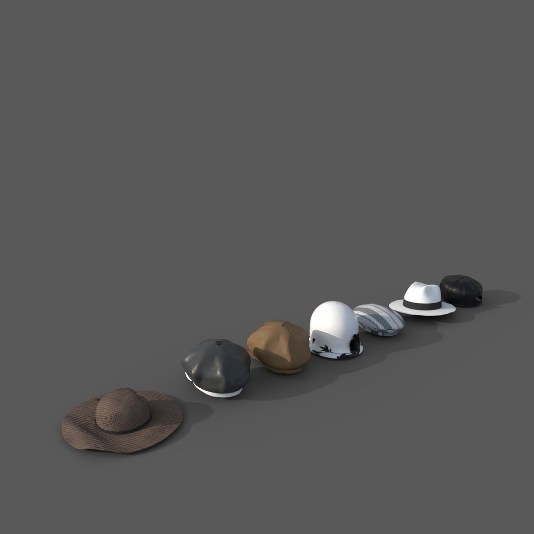 3D Hat Collection-01 - TurboSquid 2044417