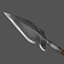 3d Old Worn French Polearm Model