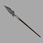 3d Old Worn French Polearm Model