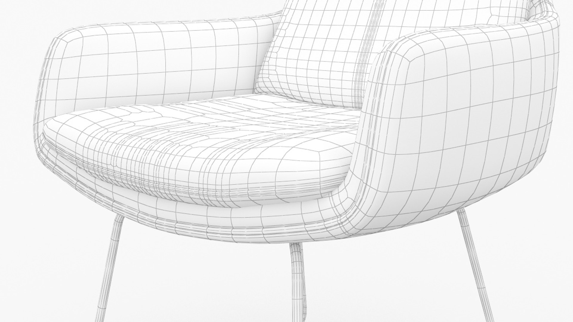 Paula 85202 Upholstered Arm Chair 3D Model - TurboSquid 2236793
