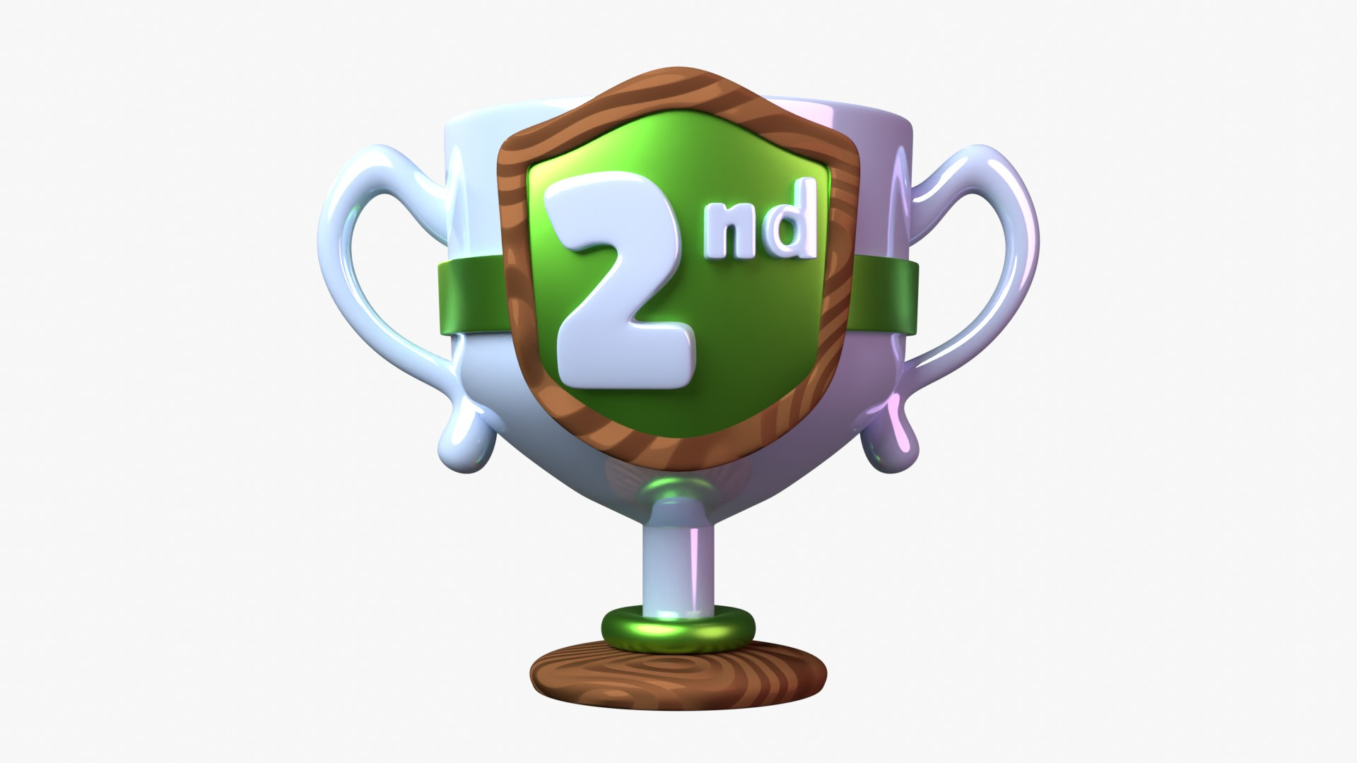 3D Second Trophy 3D Illustration - TurboSquid 2149889