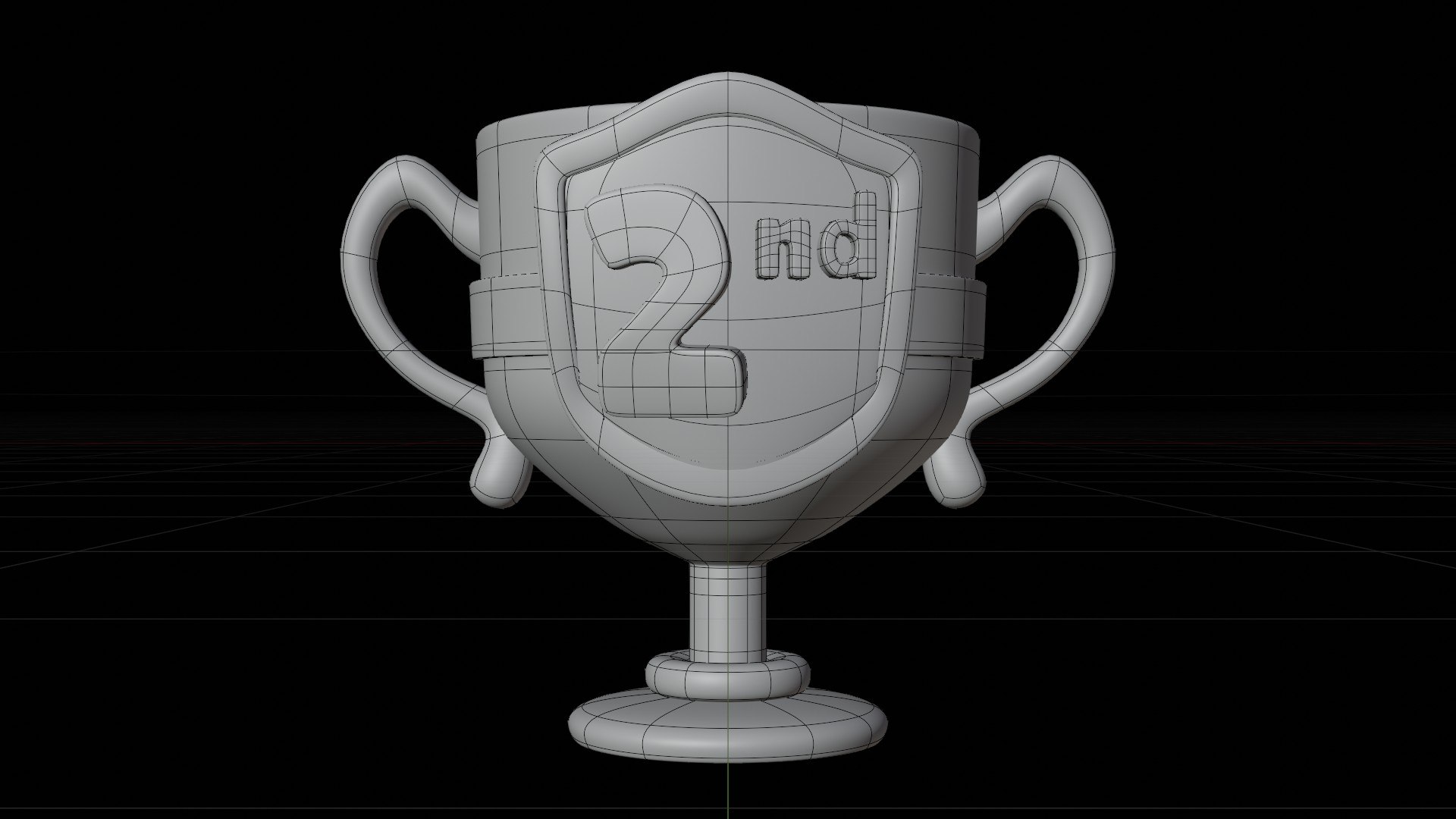 3D Second Trophy 3D Illustration - TurboSquid 2149889