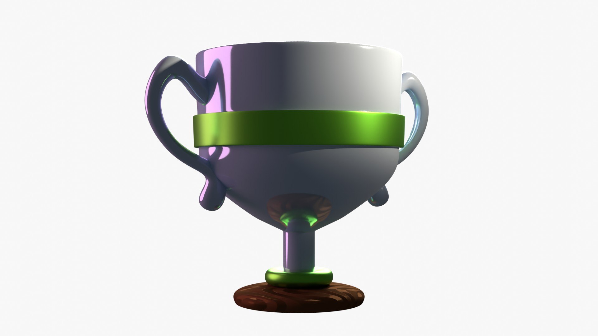 3D Second Trophy 3D Illustration - TurboSquid 2149889