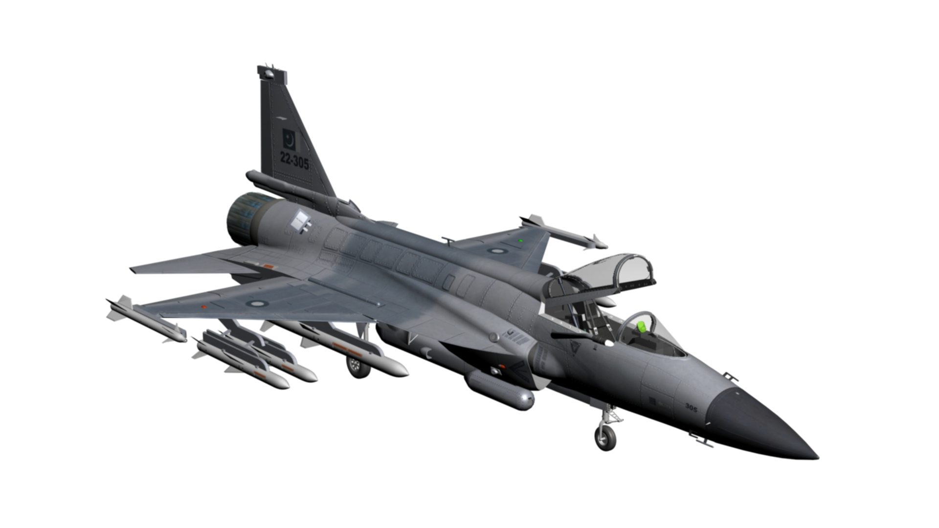 3D JF-17 Block 3 PAF Model - TurboSquid 2195482