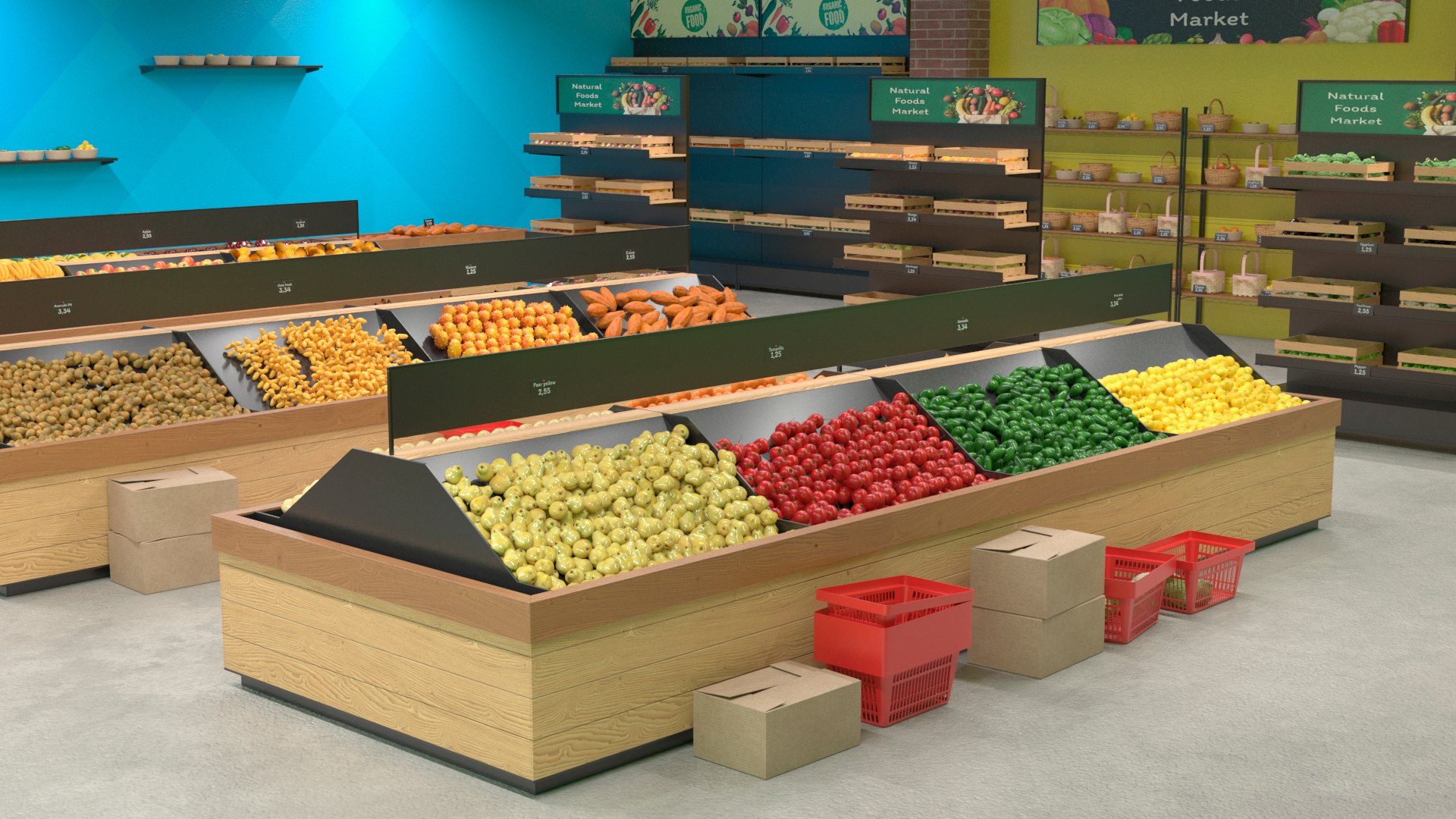 Natural Foods Market Model - TurboSquid 2427645