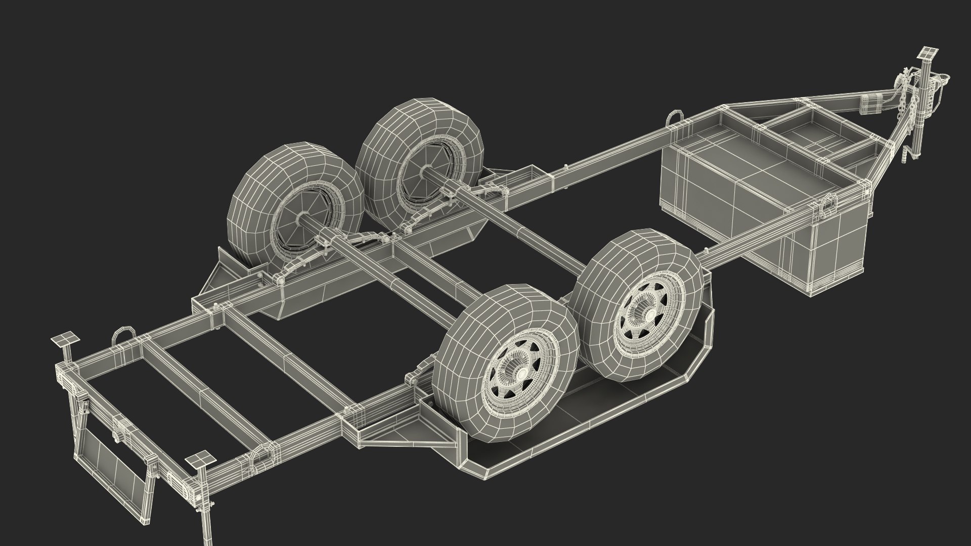 3D Heavy Duty 4 Wheel Model - TurboSquid 1601679
